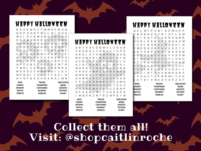 Halloween Word Search Puzzle Game! Printable Halloween Word Search ...