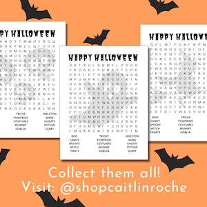 Halloween Word Search Puzzle Game! Printable Halloween Word Search ...