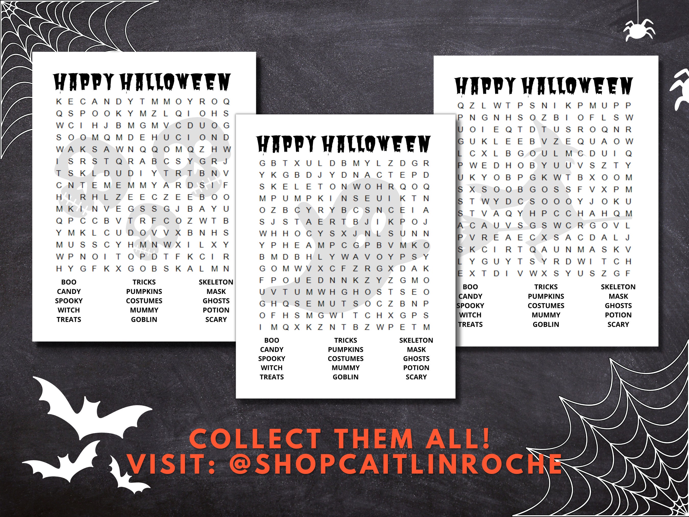 Halloween Word Search Puzzle Game! Printable Halloween Word Search ...