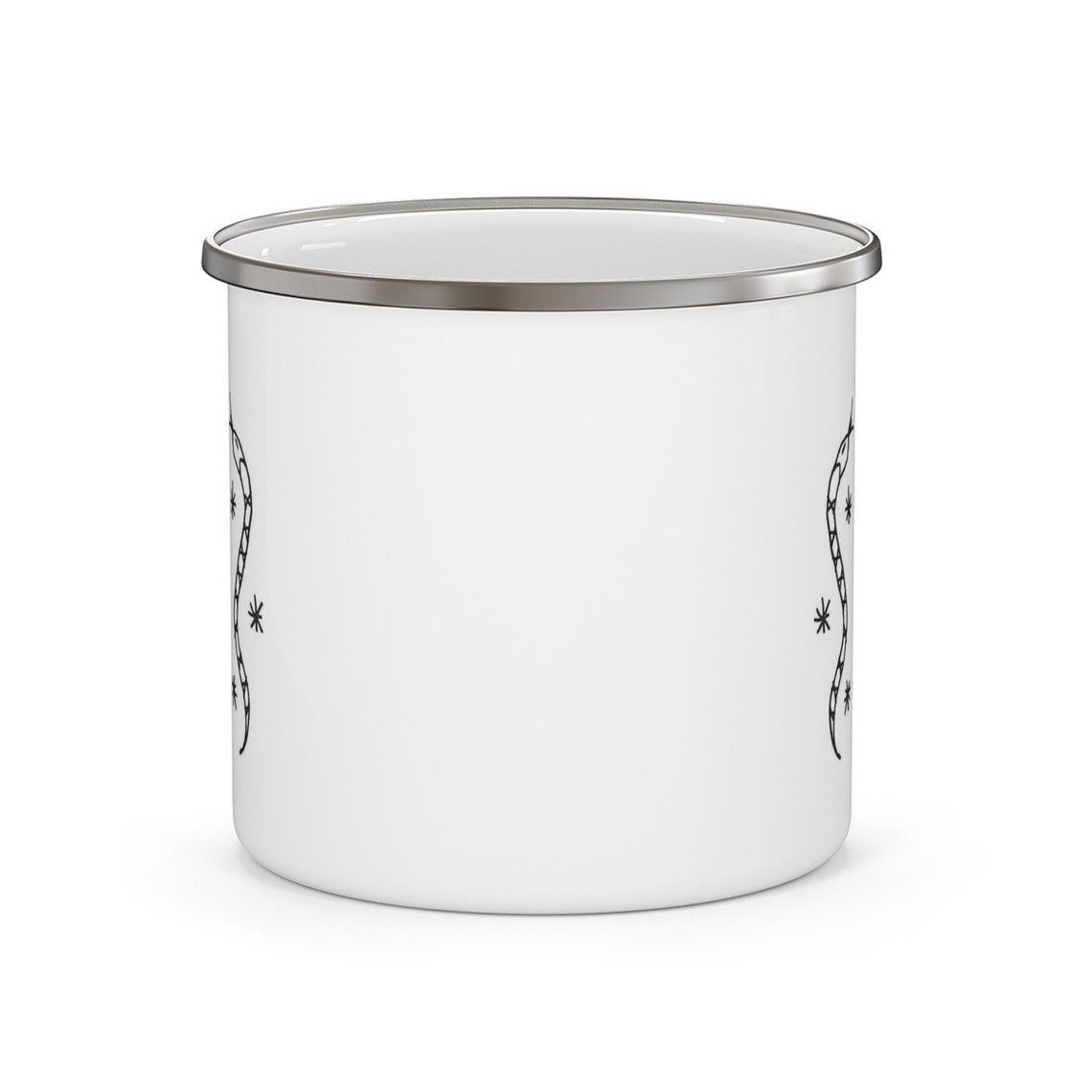 DAMBALLAH AYIDA WEDO Vèvè Medium Size Enamel Mug Haitian Vodou Ceremony ...