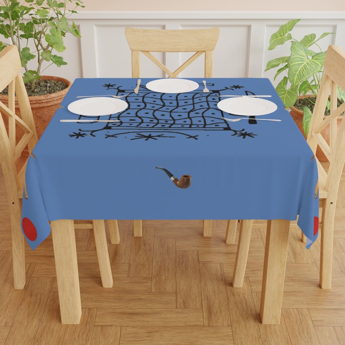 KOUZEN ZAKA, Azaka Mede Veve Tablecloth Spiritual Altar, Haitian Vodou ...