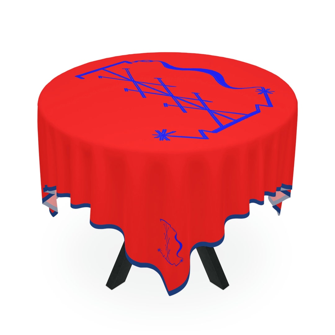 SHANGO VEVE Tablecloth 2 African Ancestral Sigil Haitian Vodou ...