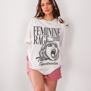 Feminine Rage Concert Tour Merch Oversized Comfort Colors Retro 90s ...