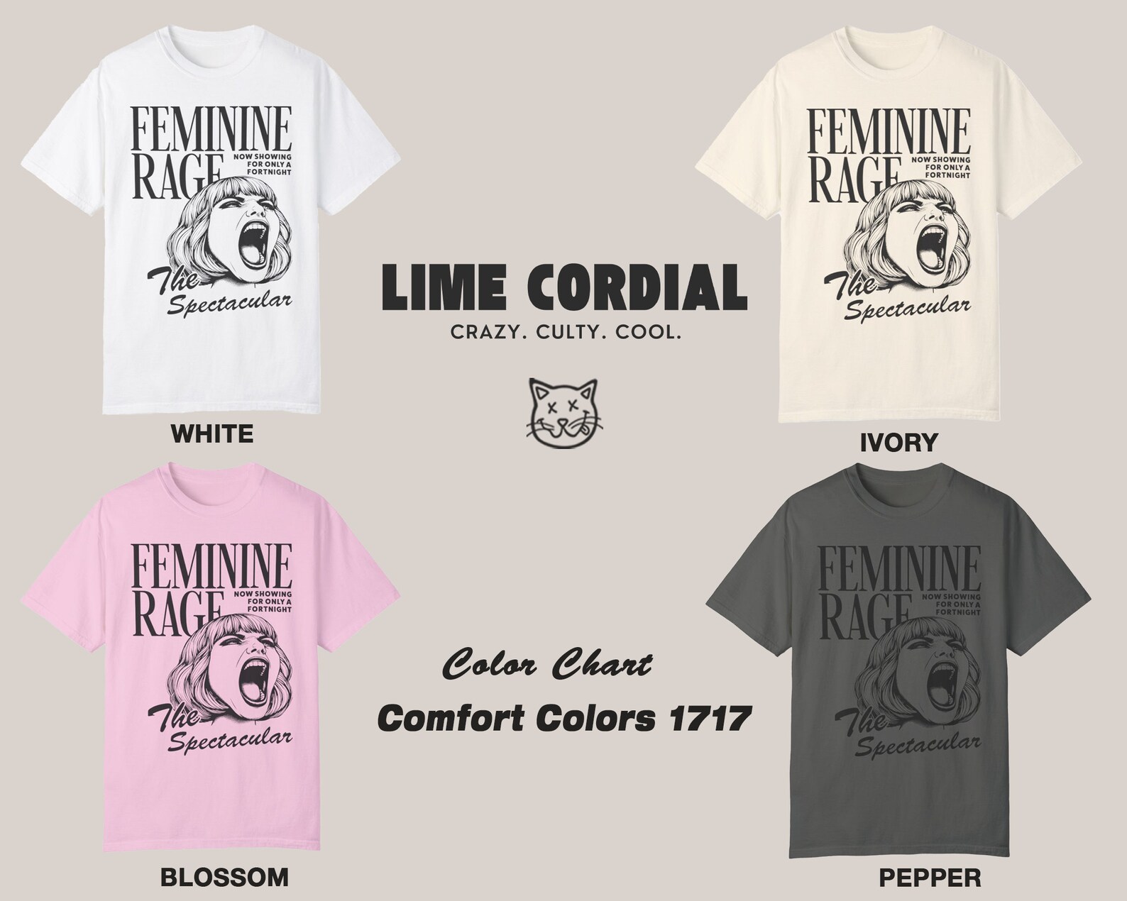 Feminine Rage Concert Tour Merch Oversized Comfort Colors Retro 90s ...