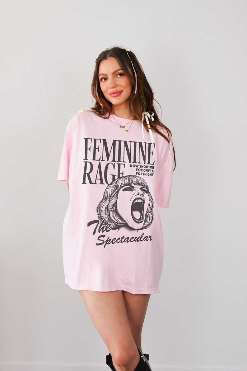 Feminine Rage Concert Tour Merch Oversized Comfort Colors Retro 90s ...