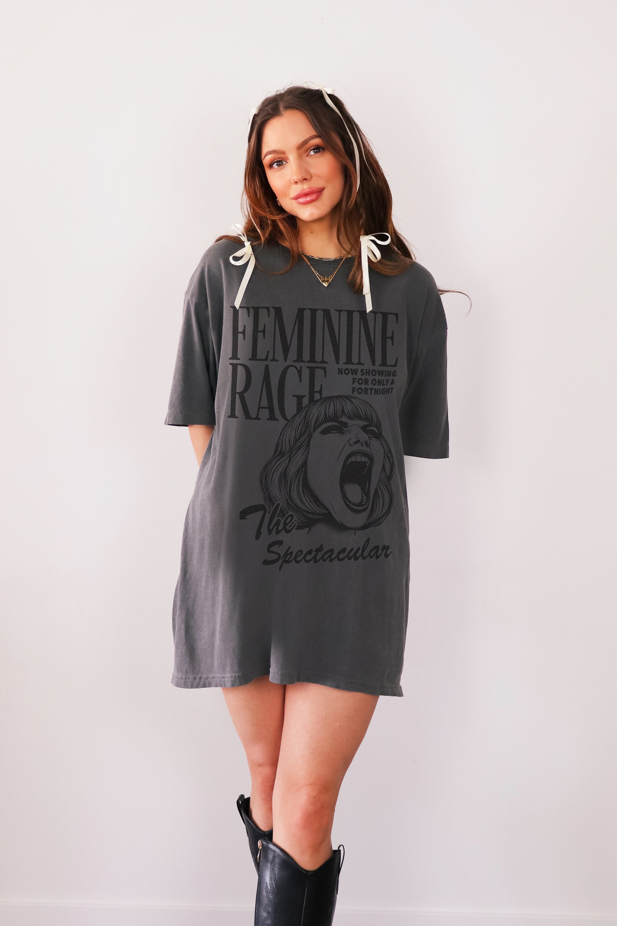 Feminine Rage Concert Tour Merch Oversized Comfort Colors Retro 90s ...