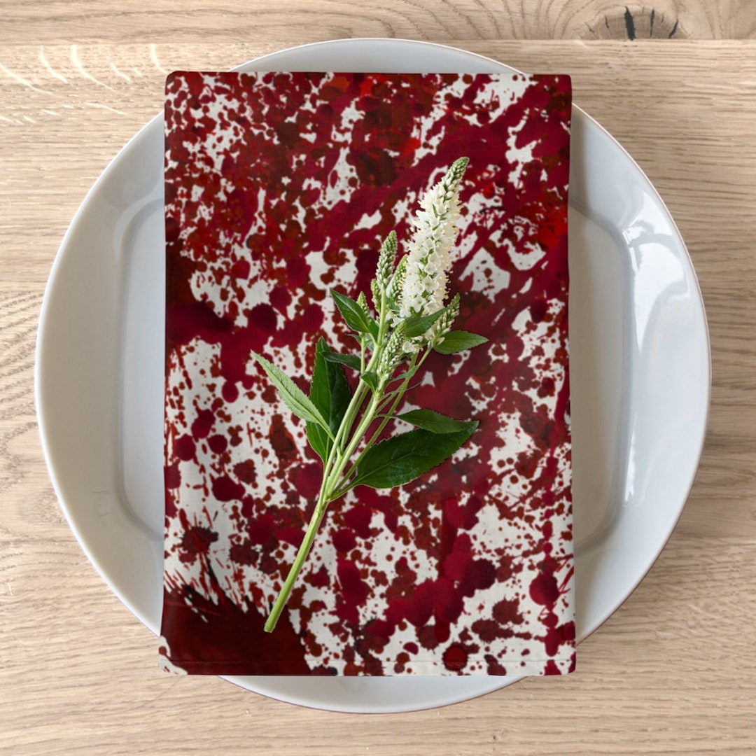 4-pack | Bloody Napkins | Halloween Decor | Creepy | Scary | Blood ...