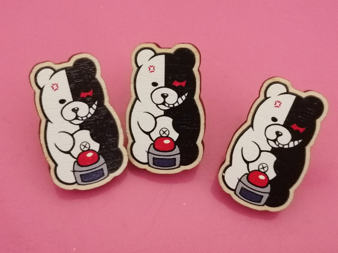 Mono Bear Wooden Pin! - Etsy