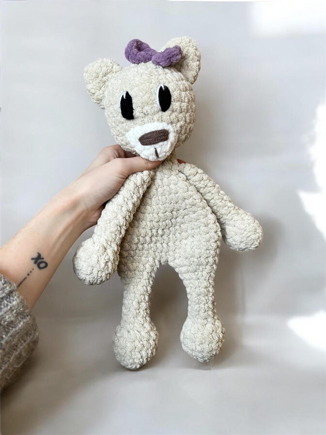 Crochet Bear Snuggler Lovey Plushie Pattern, Babyshower Crochet - Etsy