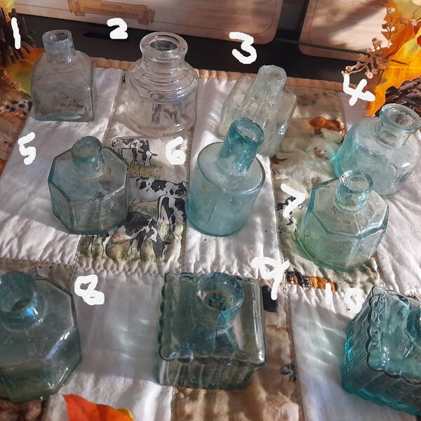 Antique Ink Bottles - Etsy