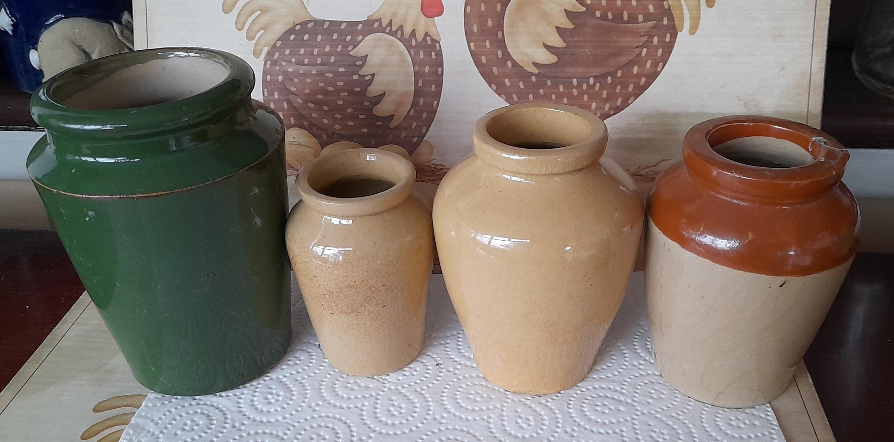 Mixed Edwardian Earthenware Cream Pots With Pictorial and Writing . - Etsy