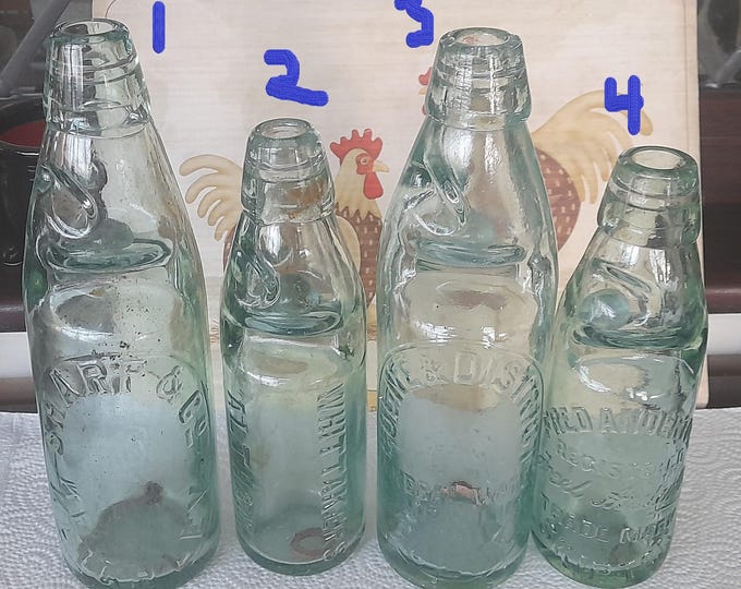 Collector Vintage Glass Bottle | Collectable Antique Codd Neck ...