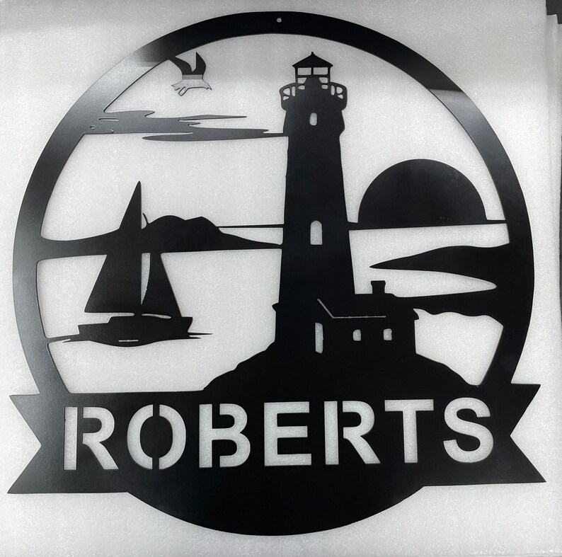 Customizable Lighthouse Sign - Etsy