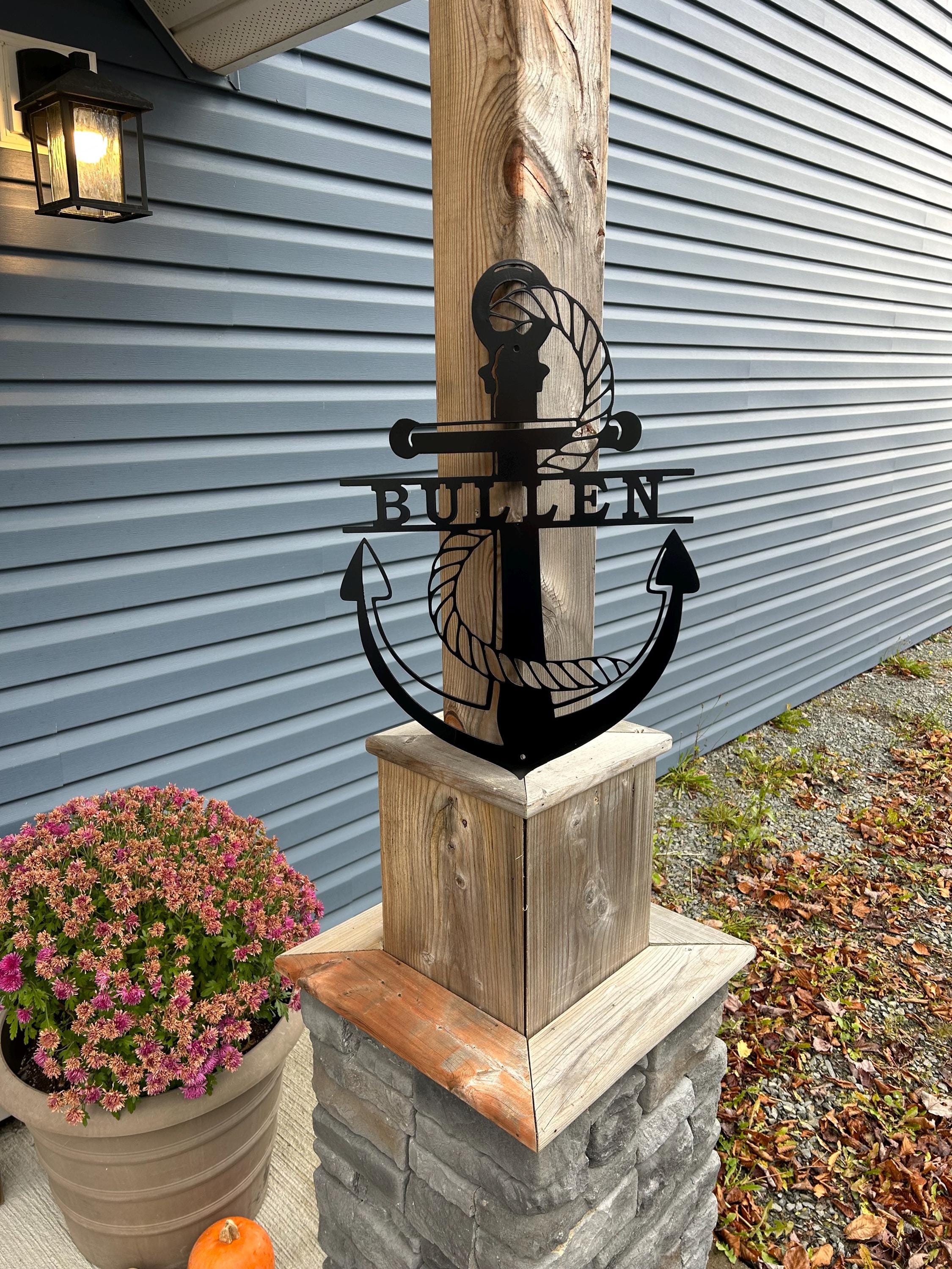 Custom Metal Anchor Sign - Etsy