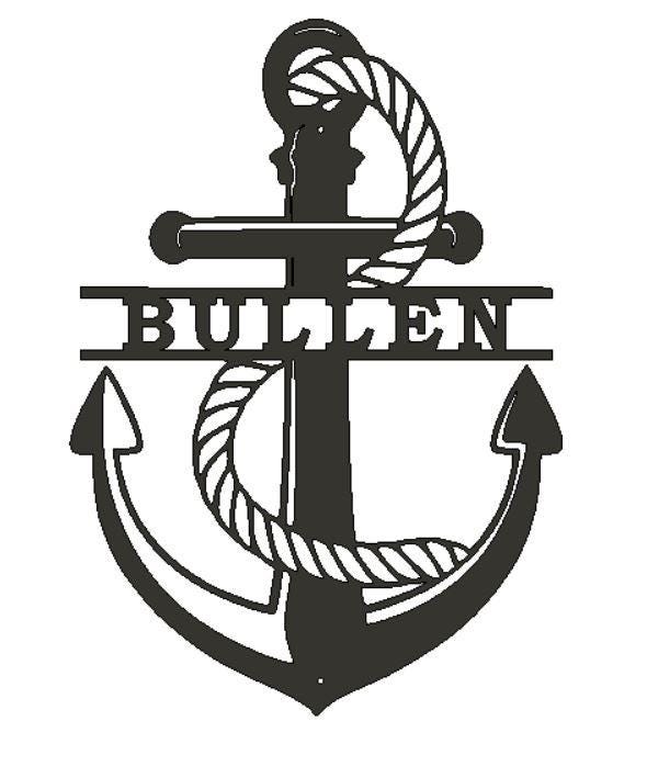 Custom Metal Anchor Sign - Etsy