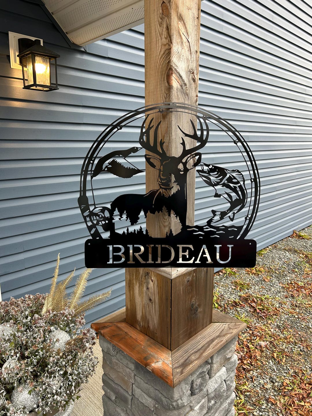 Custom Metal Hunting and Fishing Signs - Etsy