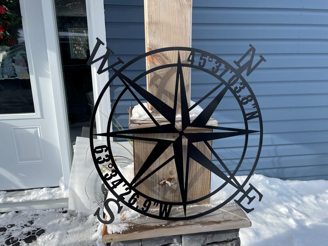Custom Metal Compass Signs - Etsy