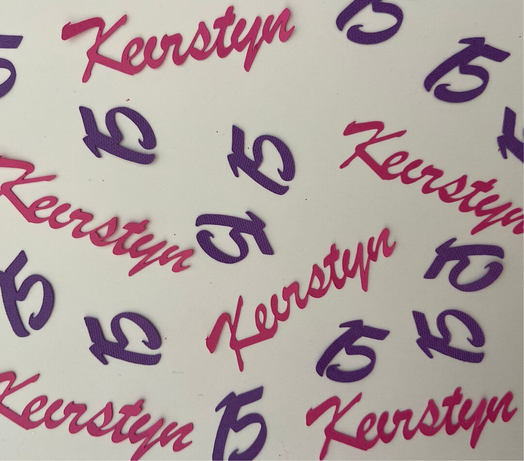 Custom/personalized 15th Confetti Birthday/celebration - Etsy