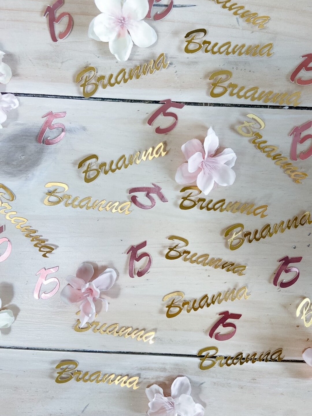 Personalized 15th Birthday Confetti - Etsy