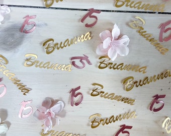 Happy Birthday Personalized Confetti With or Without Glitter - Etsy