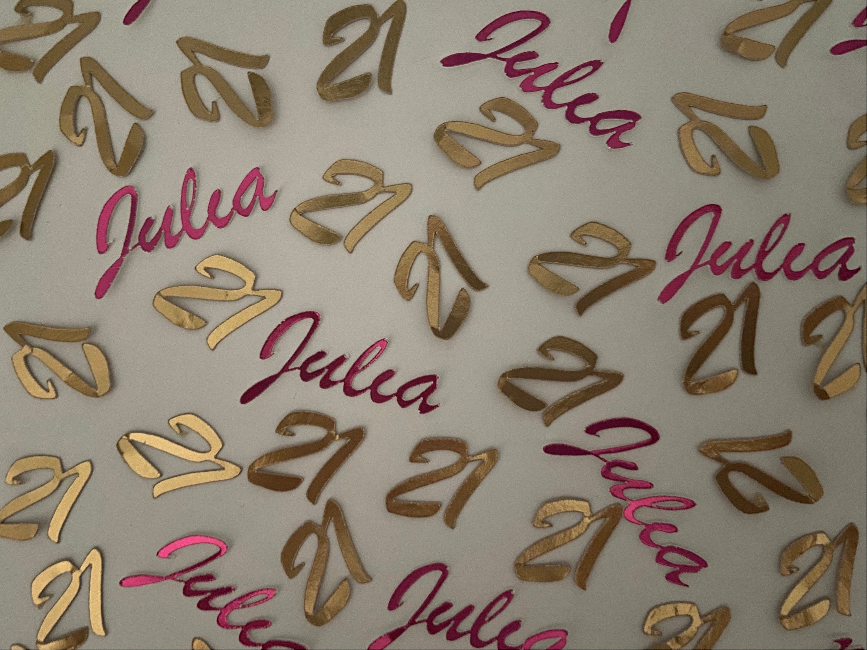 Custom/personalized 21st Birthday Confetti - Etsy