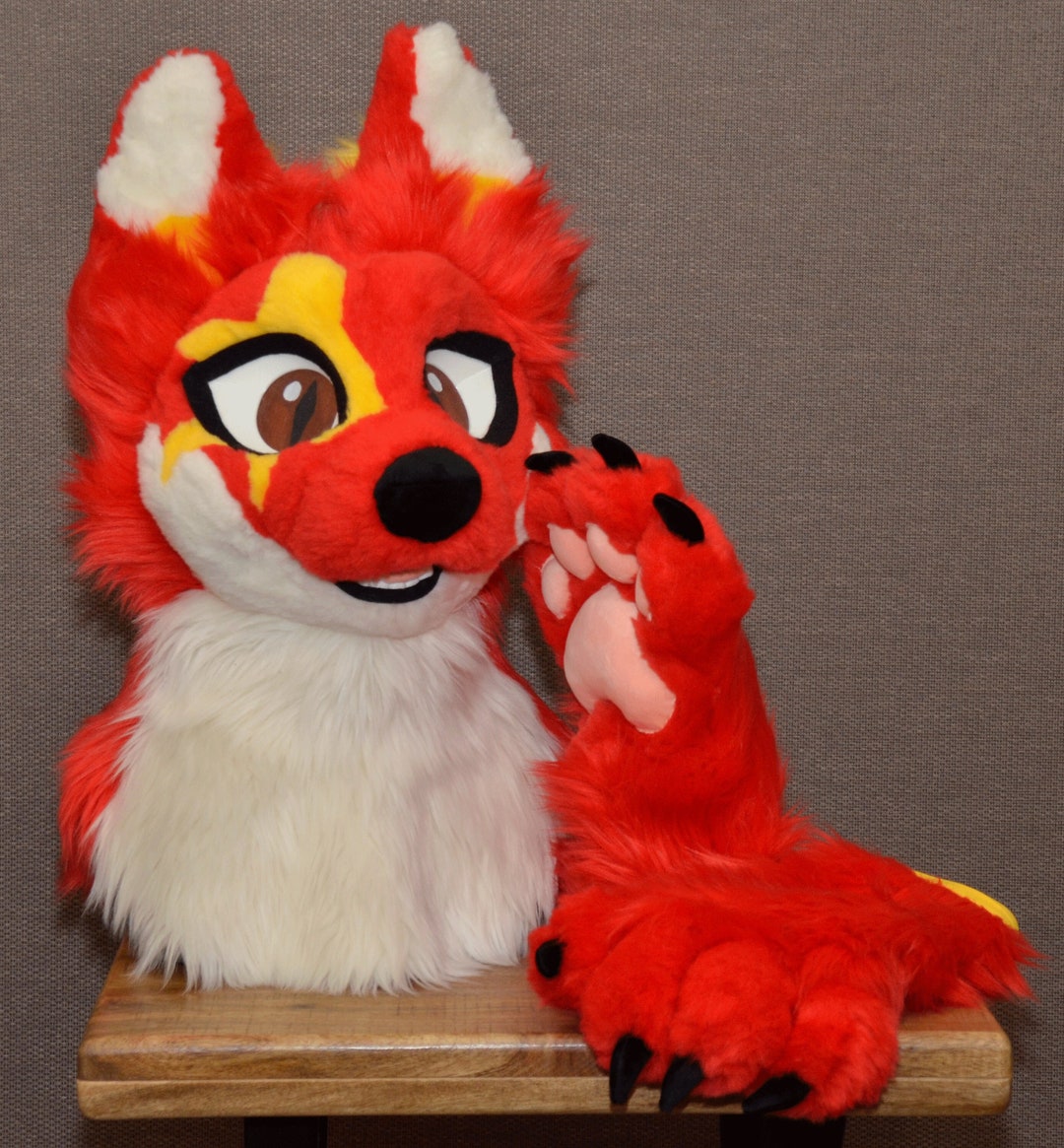 Star Fox Fursuit Mini Partial: Paws, Tail, & Head Premade. Sparkledog ...