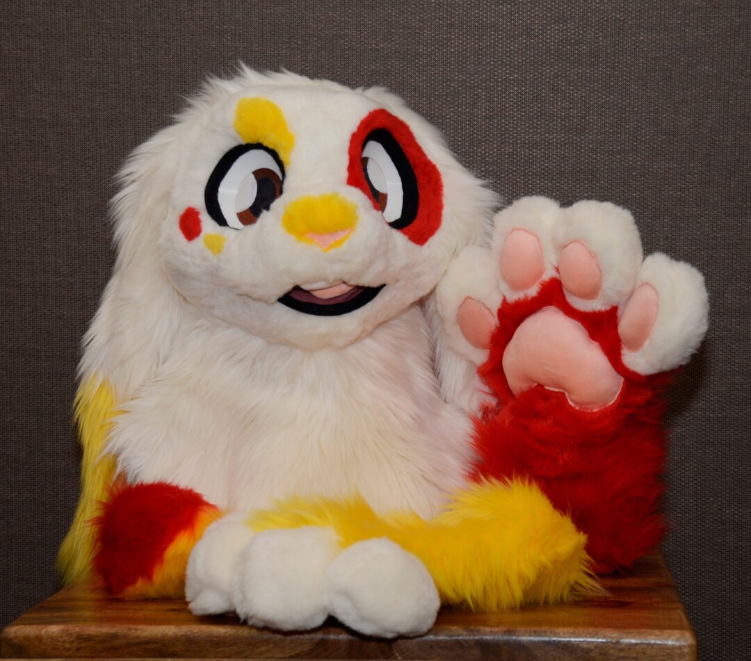 Bunny Fursuit Mini Partial: Paws, Tail, & Head Premade. Ready to Ship - Etsy UK