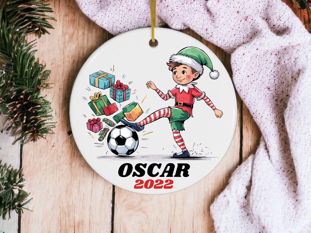 Personalized Soccer Ornament Custom Christmas Gift Boy Girl Goalie ...