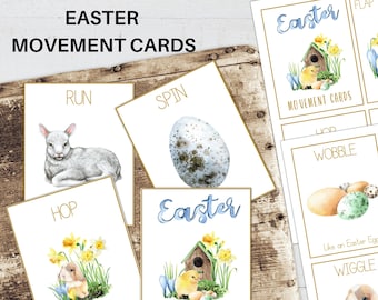 ANIMAL MOVEMENT CARDS, Forest Animals, Calm Down Activity, Kids ...