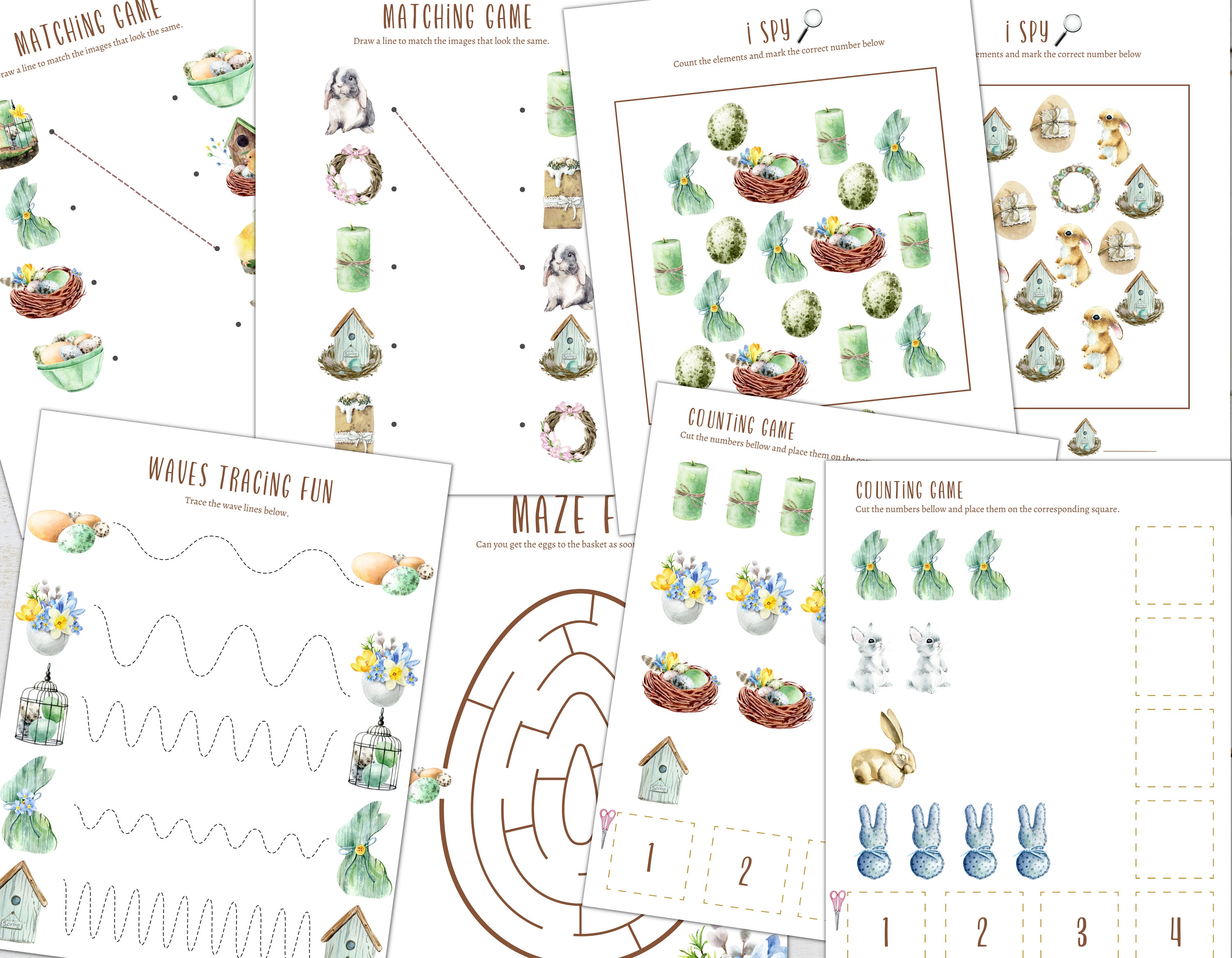 EASTER Pre-k and K Activity Pack Homeschool Digital INSTANT - Etsy