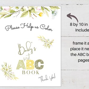 Baby's First ABC Book, Printable ABC Book, Baby's First Alphabet Book ...