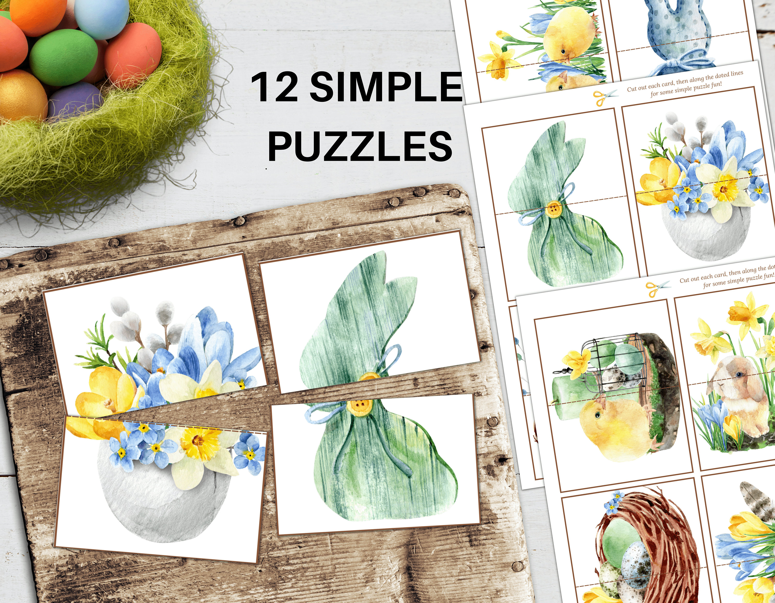 EASTER Pre-k and K Activity Pack, Homeschool, Digital, INSTANT DOWNLOAD ...