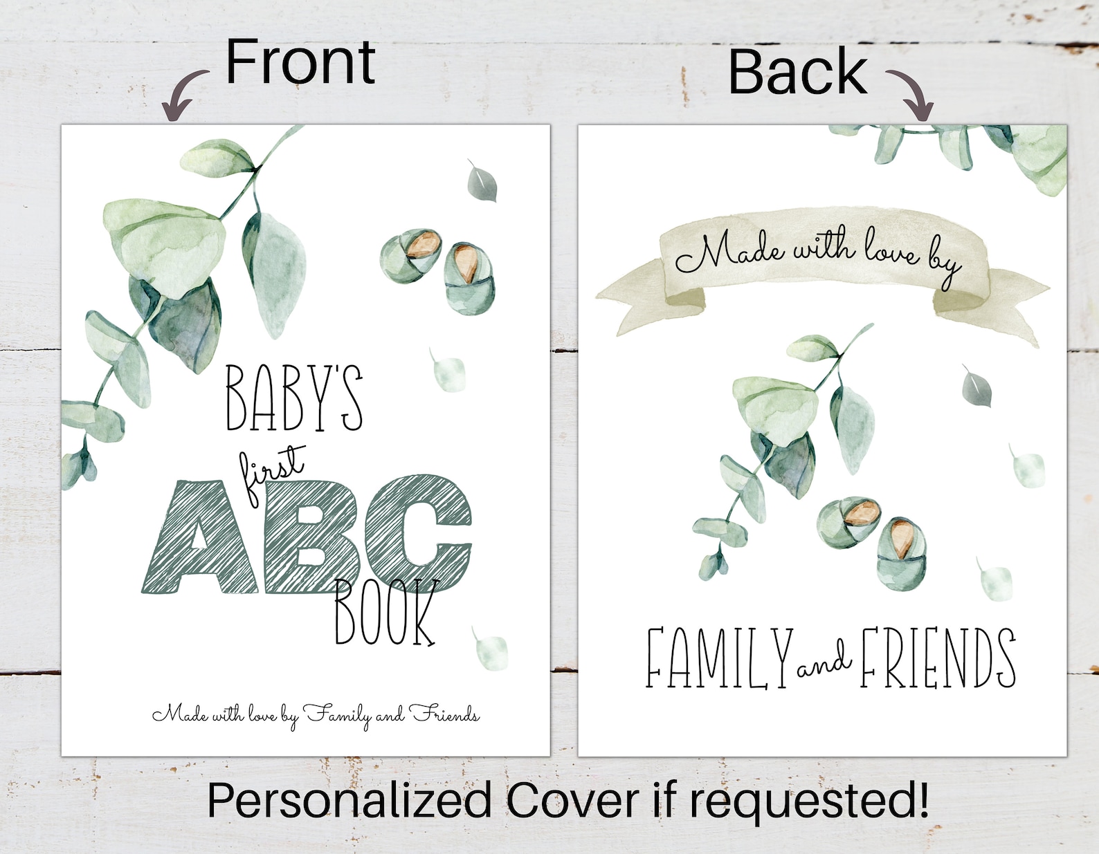 Baby's First ABC Book, Printable ABC Book, Baby's First Alphabet Book ...