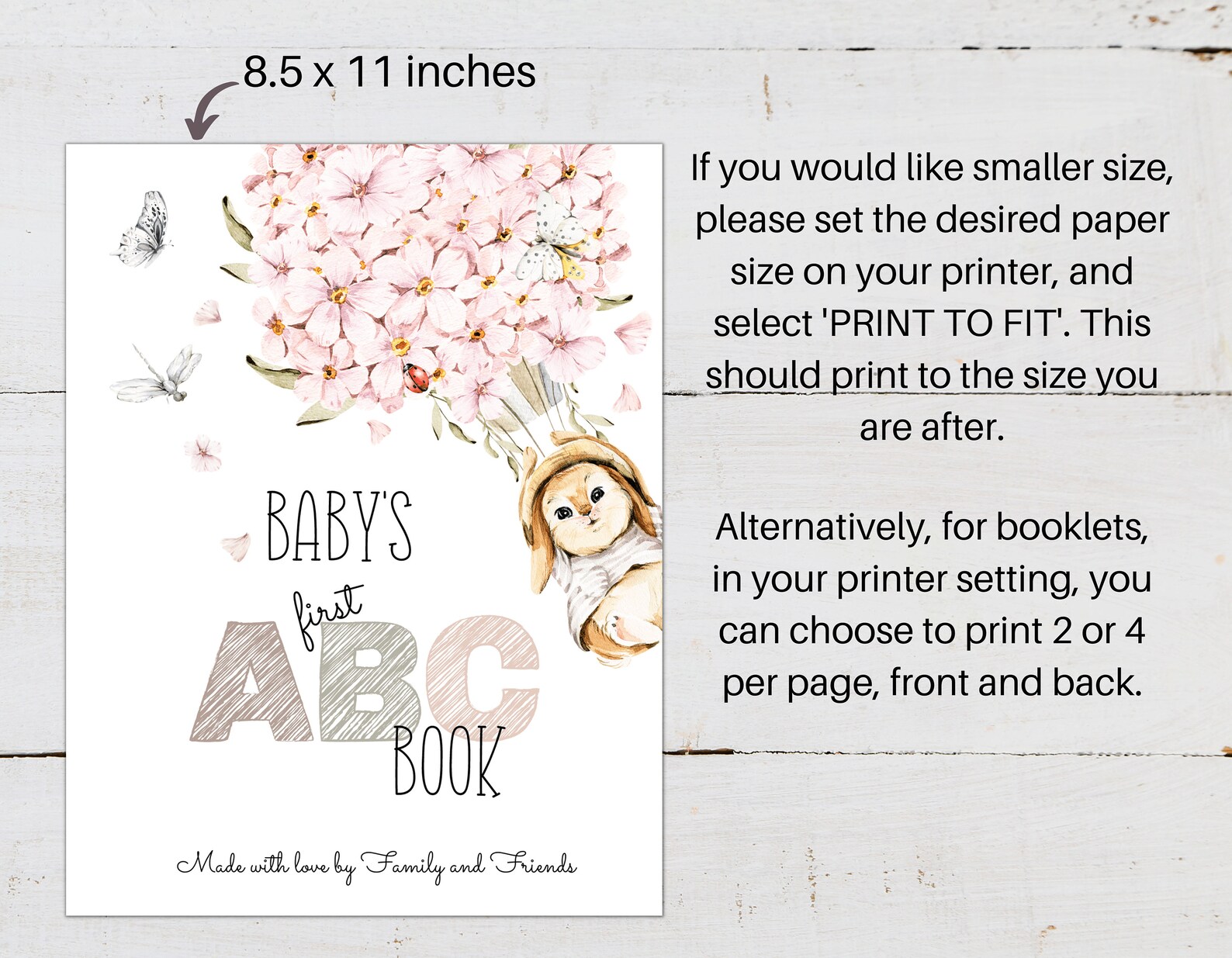 Baby's First ABC Book, Printable ABC Book, Baby's First Alphabet Book ...