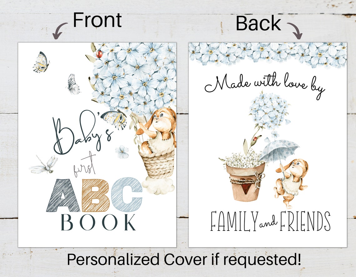 Baby's First ABC Book, Printable ABC Book, Baby's First Alphabet Book ...