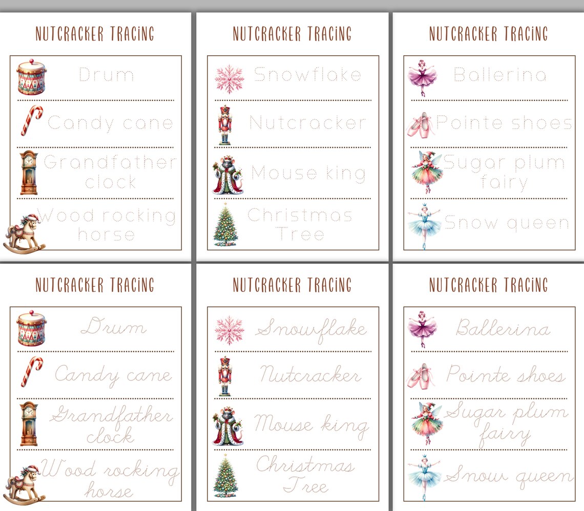 NUTCRACKER Pre-k and K Activity Pack, Homeschool, Digital, Instant ...