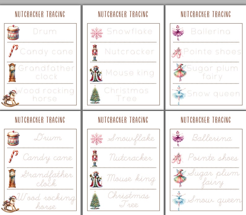 NUTCRACKER Pre-k and K Activity Pack, Homeschool, Digital, Instant ...