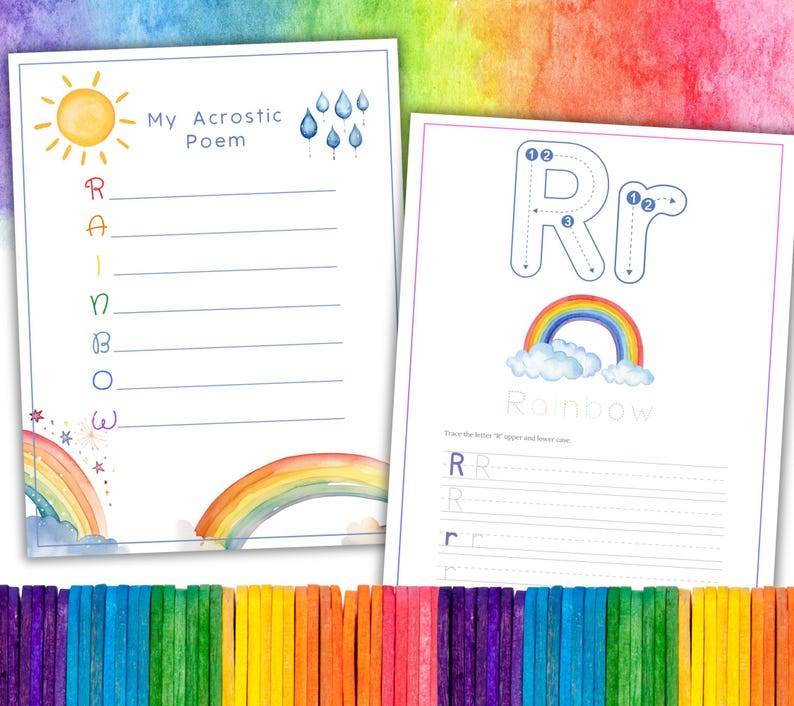 RAINBOW Nature Study, Homeschool INSTANT DOWNLOAD - Etsy
