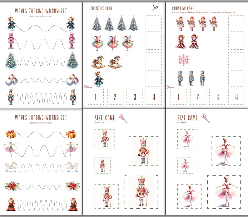 NUTCRACKER Pre-k and K Activity Pack, Homeschool, Digital, Instant ...