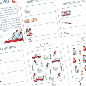 FIRST RESPONDERS BUNDLE, Fire Station, Police Unit and Ambulance ...