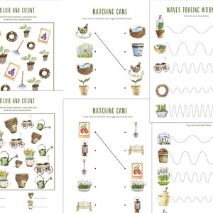 SPRING GARDEN Pre-k and K Activity Pack, Homeschool, Digital, Instant ...