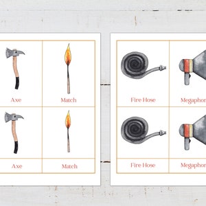 Fire Safety Vocabulary Mini Poster + 3-part Cards, Homeschool ...