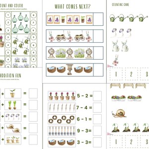 SPRING GARDEN Pre-k and K Activity Pack, Homeschool, Digital, Instant ...