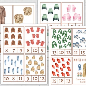 WINTER CLOTHES Pre-k and K Activity Pack, Homeschool, Digital, Instant ...