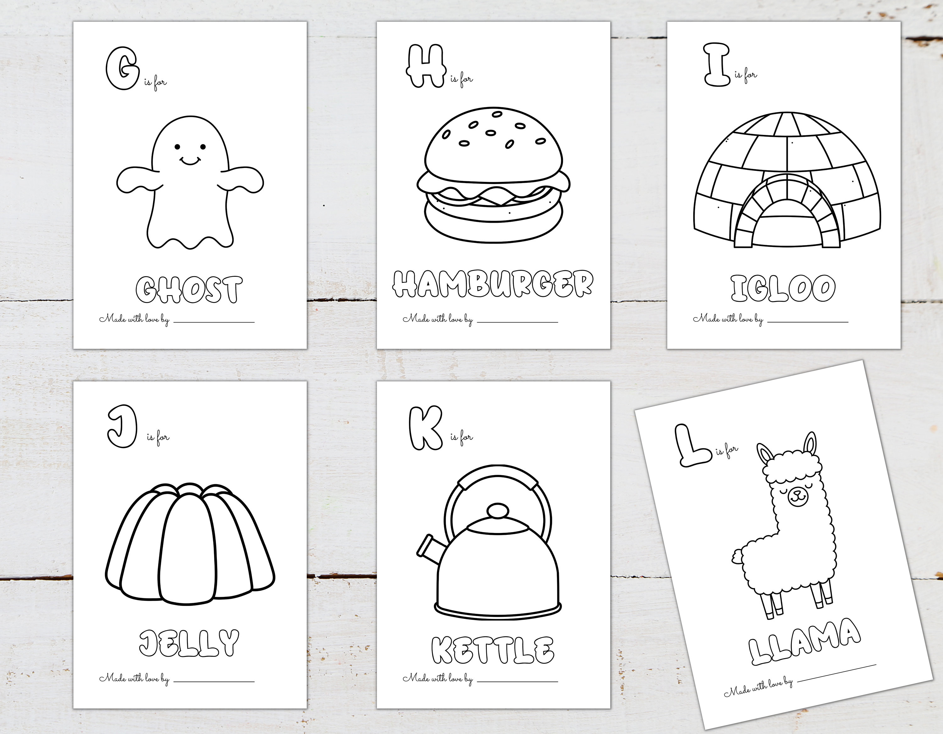 Baby's First ABC Book, Printable ABC Book, Baby's First Alphabet Book ...