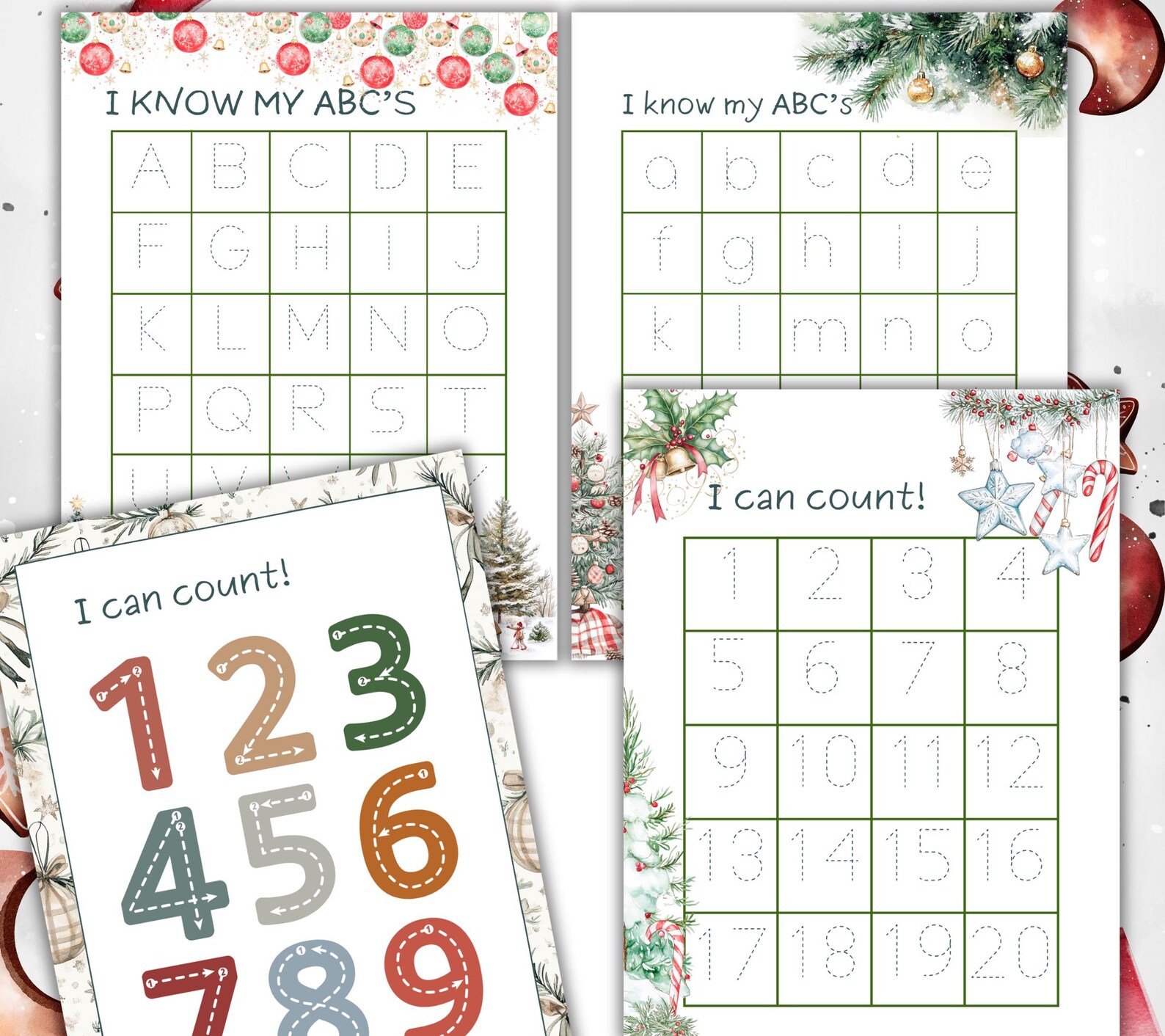 CHRISTMAS MORNING MENU, Homeschool Printables, Instant Download - Etsy