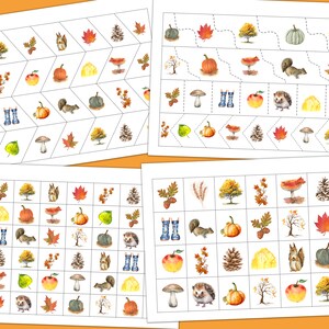 AUTUMN/FALL Cutting Strips, Scissor Practice, Preschool Printable ...