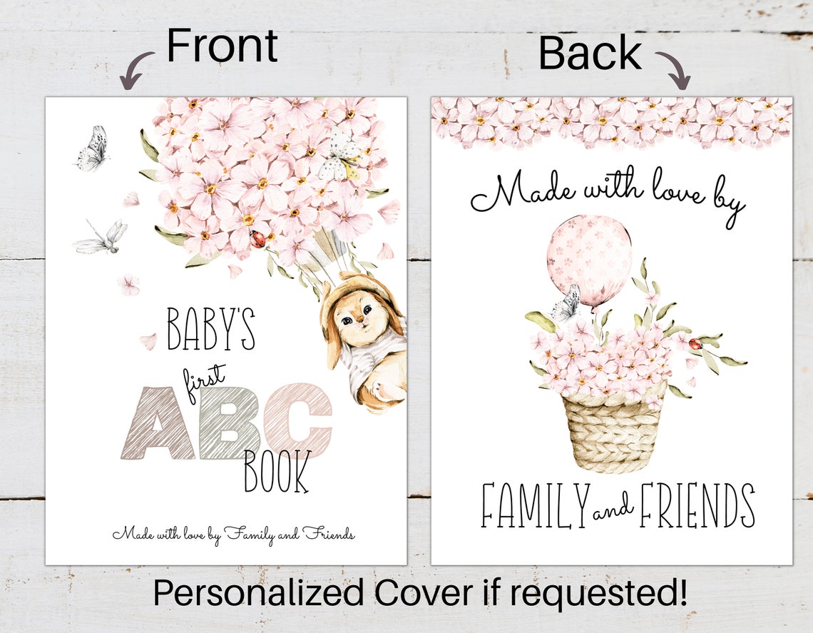 Baby's First ABC Book, Printable ABC Book, Baby's First Alphabet Book ...