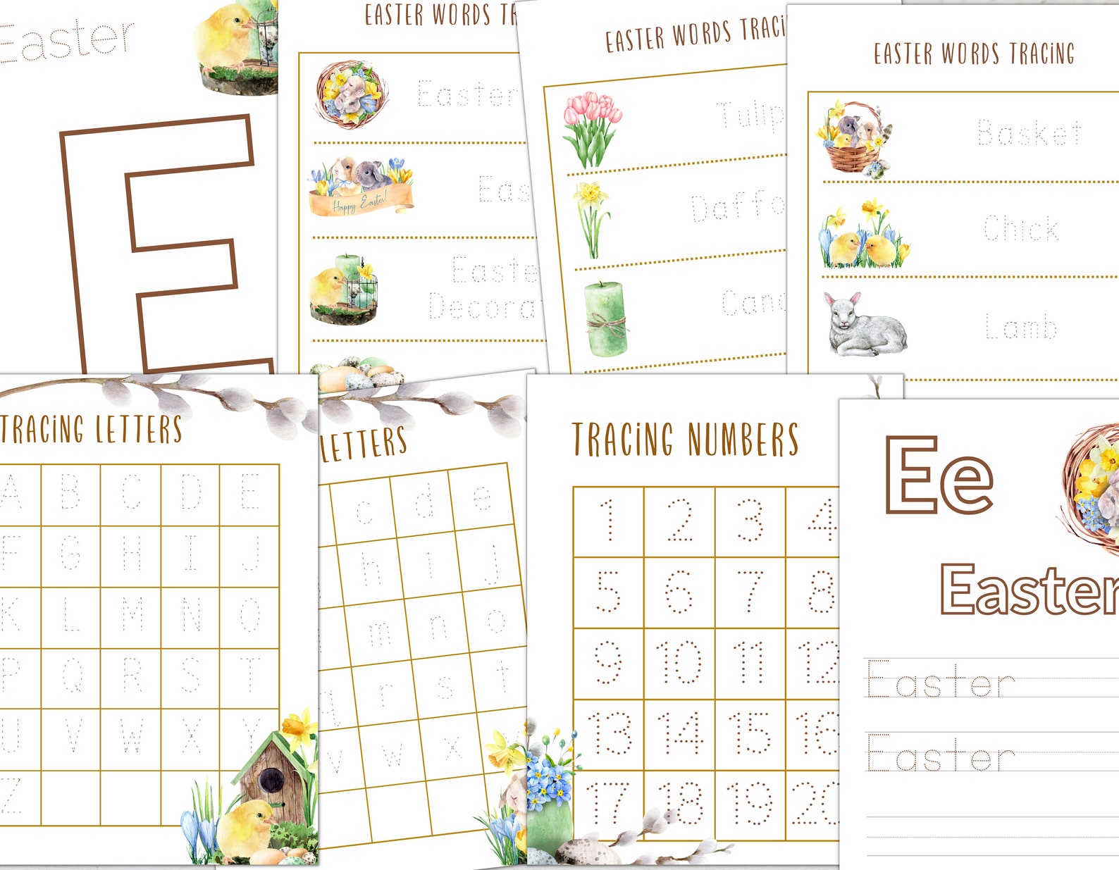 EASTER Pre-k and K Activity Pack, Homeschool, Digital, INSTANT DOWNLOAD ...