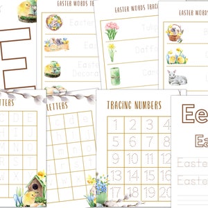 EASTER Pre-k and K Activity Pack, Homeschool, Digital, INSTANT DOWNLOAD ...
